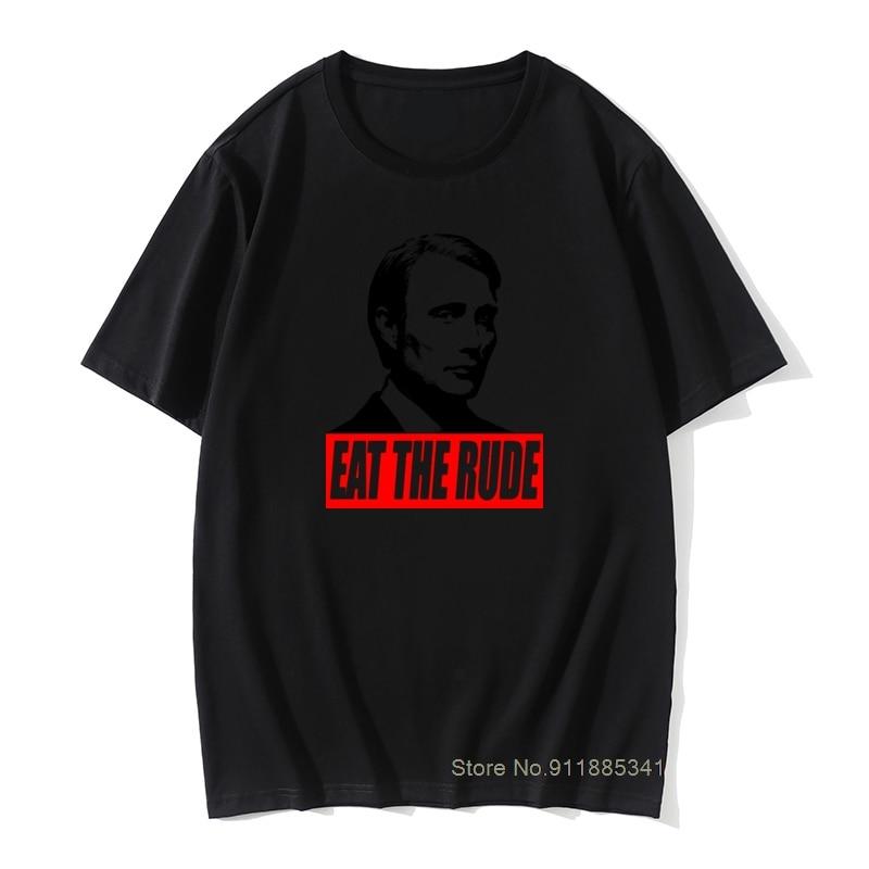 Buy Eat The Rude Hannibal T Shirt Men's 100% Cotton T-Shirts Lecter ...
