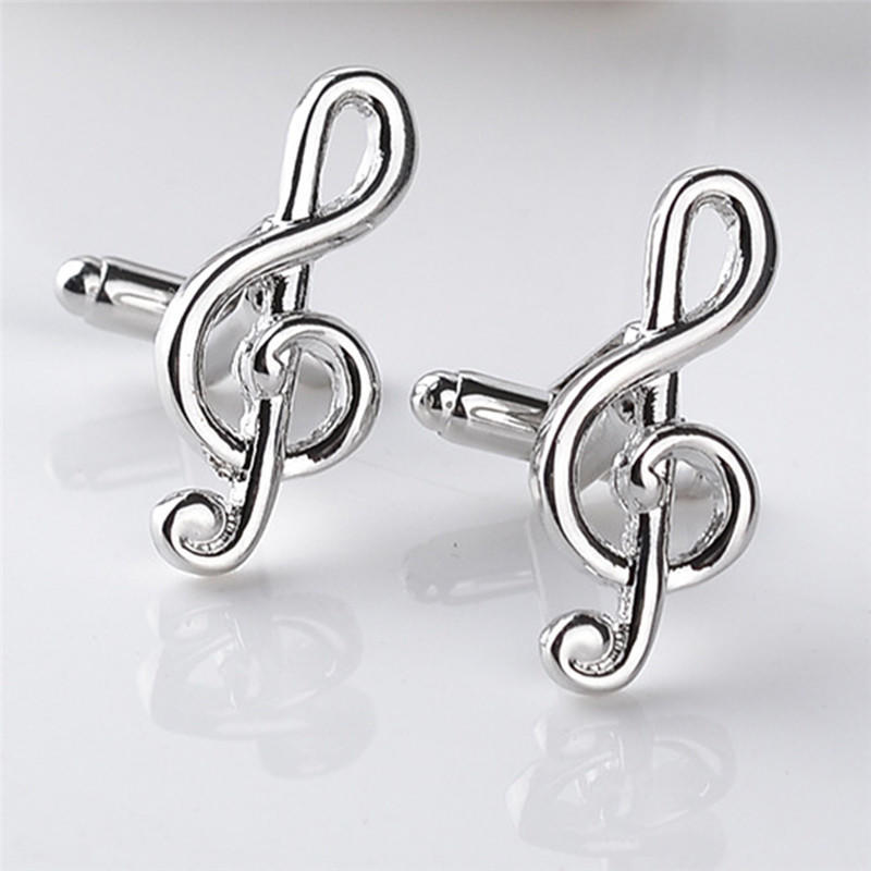 Buy Fashion 1 Pair Of Men'S Music Notes Cufflinks at affordable prices ...