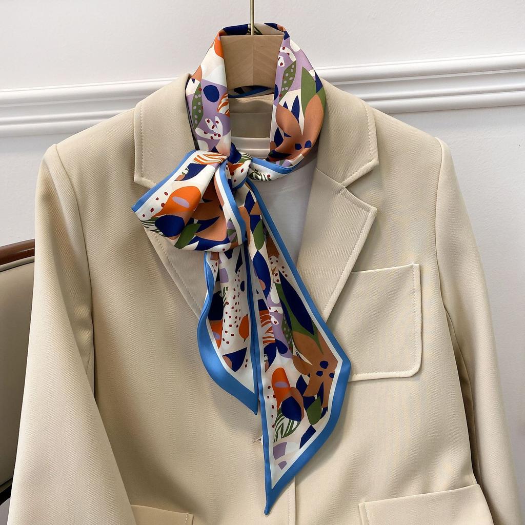 Fashion 2021 New Women Scarf Silk Satin Neck Hair Scarfs Lady 'S ...