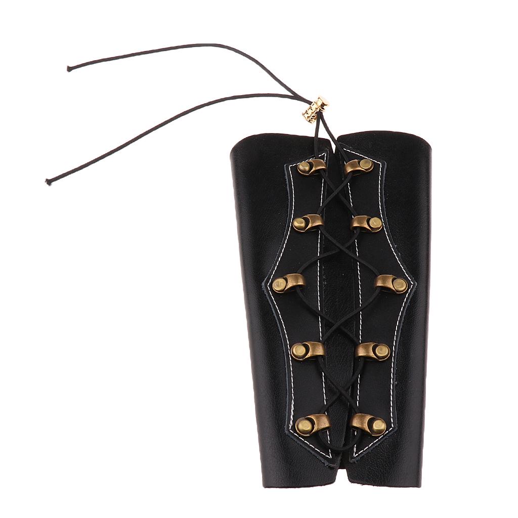 Archery Leather Protective Arm Guard Glove Bracer for Bow Hunting ...