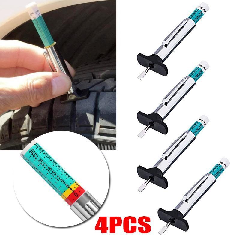 Cheap 4X Manual Car Tyre Tread Depth Measuring Gauge Tool For Van Truck ...