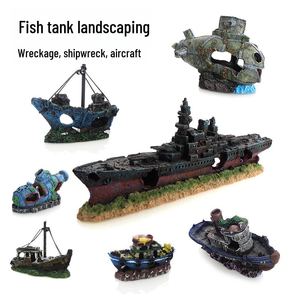 Dinosaur Fish Tank Ornaments Saim Aquarium Decorations, Drunken Pirate ...