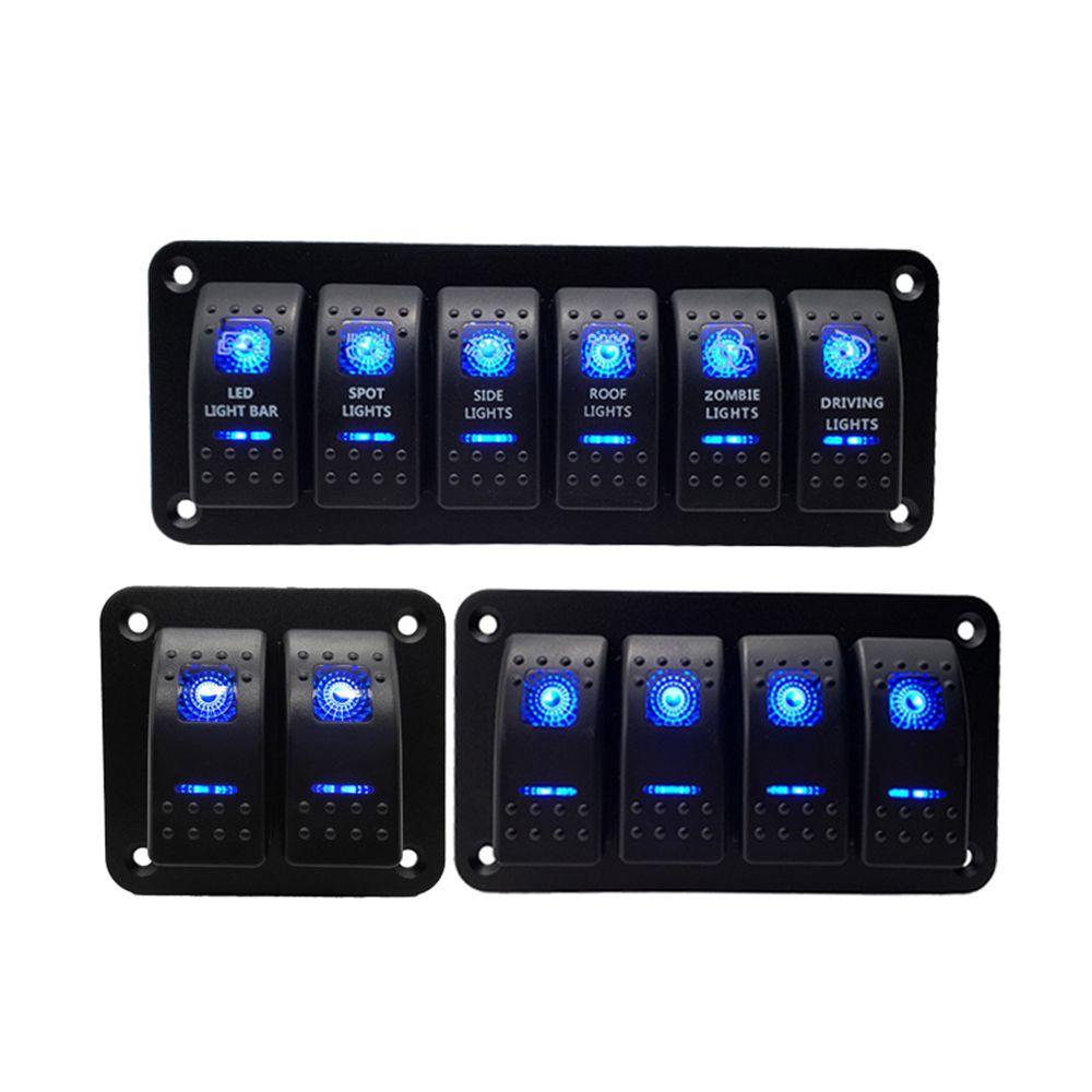For Boat Waterproof Car Accessories Circuit Breaker LED Rocker Switch ...