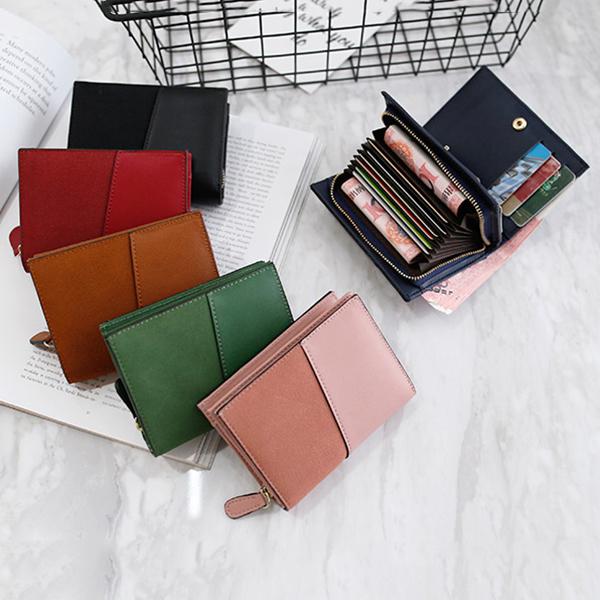 Buy 11 Card Slots Women PU Leather Minimalist Elegant Wallet Casual ...