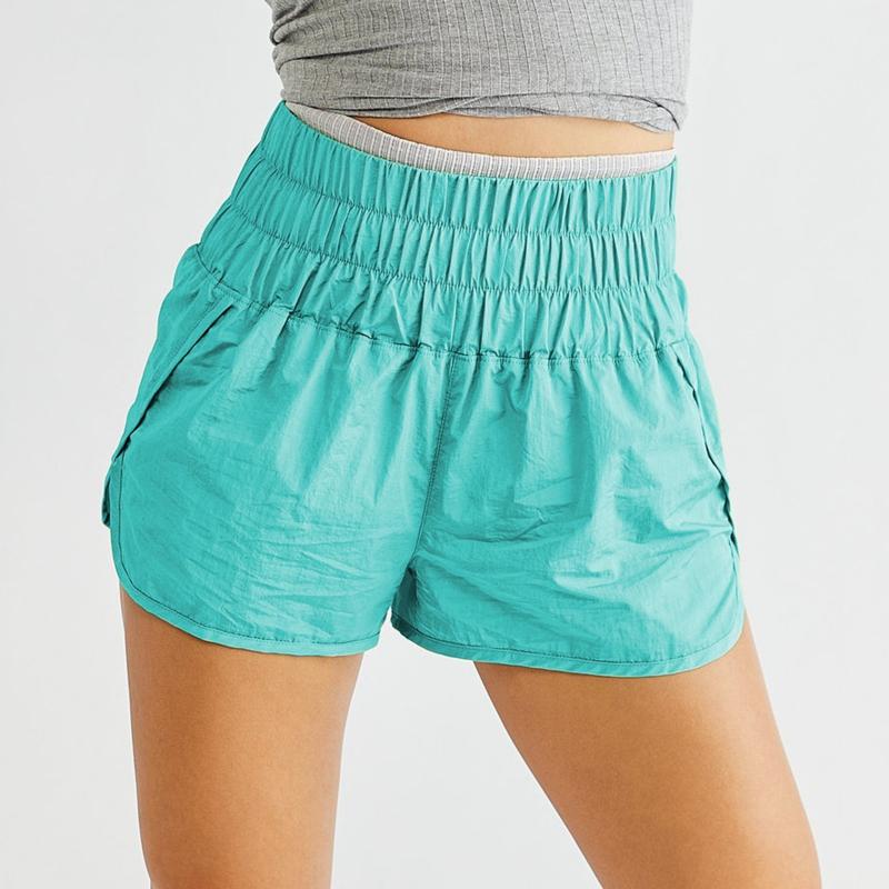 Spandex Exercise Shorts Shorts, Elastic Waist - Lands' End Womens ...