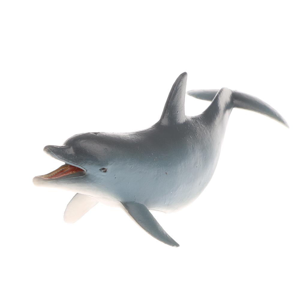 Buy 2 Pieces Realistic Animal Model Figures Dolphin Figurine Kids Toy ...