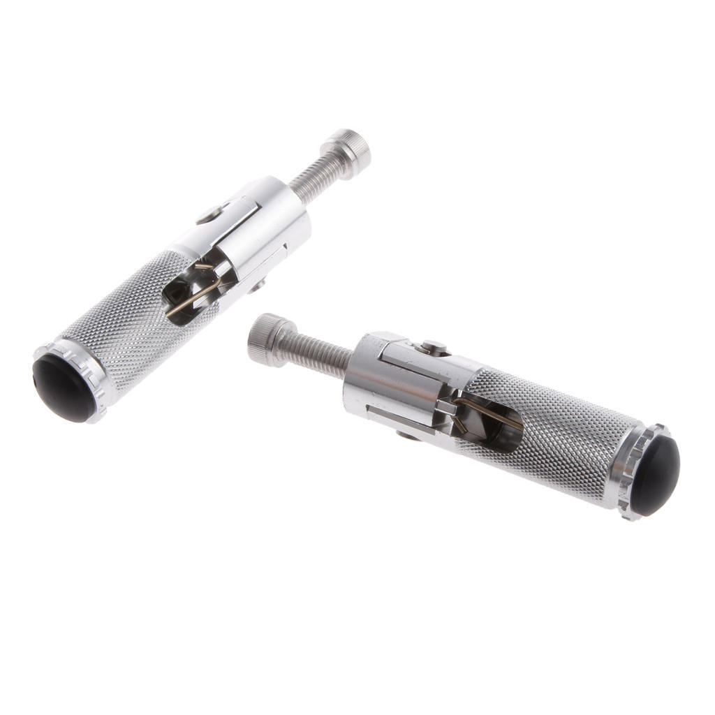 Buy 2x CNC Universal Motorcycle Folding Footpegs Rider Bike Rear Foot ...