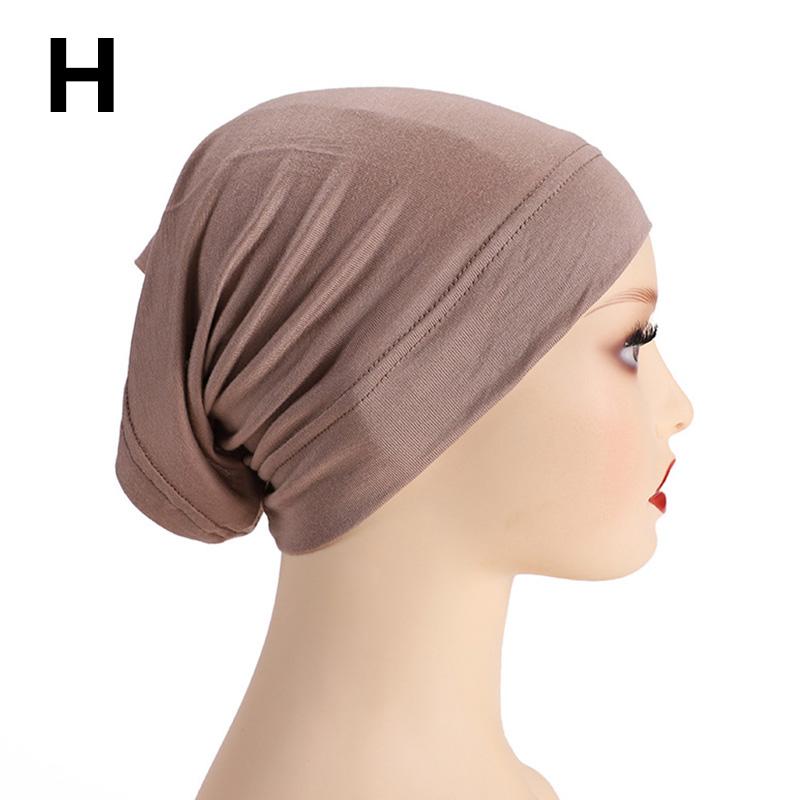 Buy Women Stretch Hijab Tube Bonnet Under Scarf Elastic Bone Cap at ...