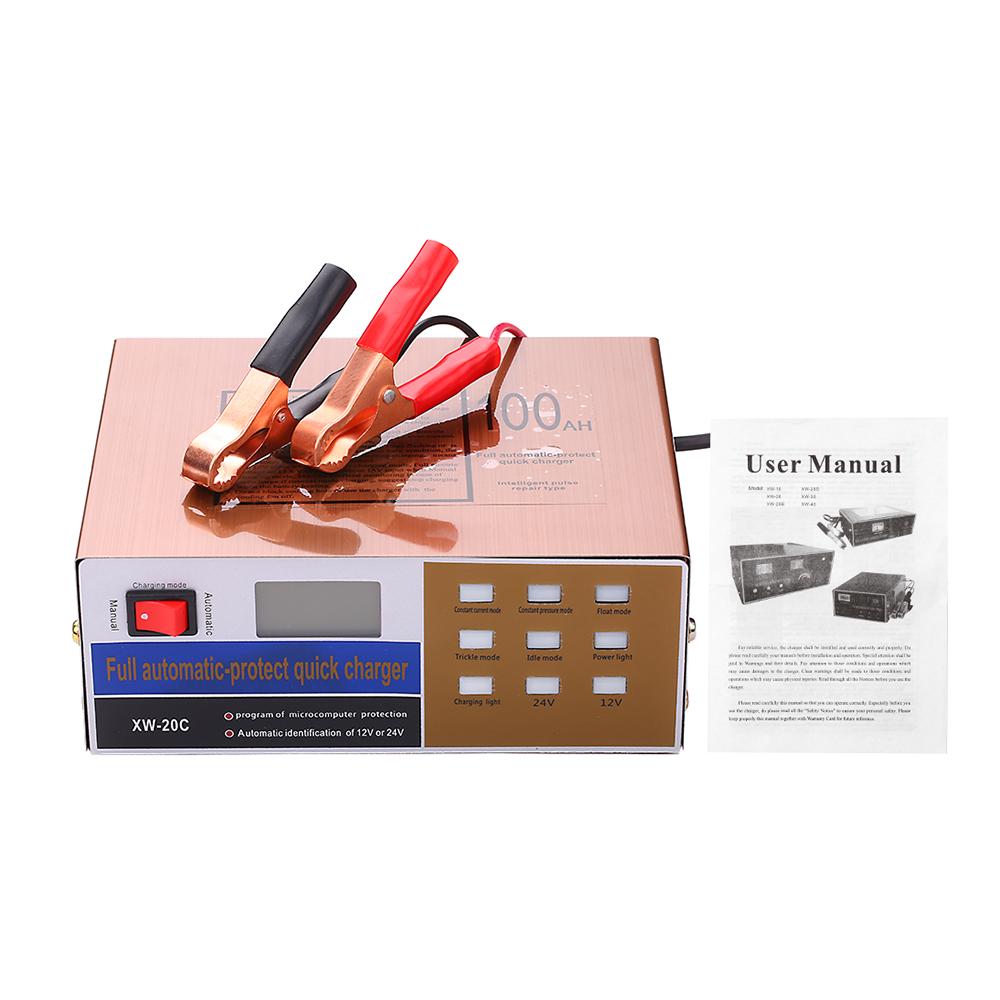 Buy 12V/24V Full Automatic-Protect Quick Battery Charger Maintainer ...