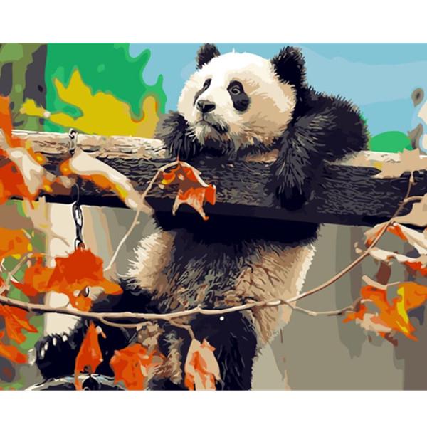 Panda Paint By Number Kit DIY Acrylic Oil Painting on Canvas Art Decor ...