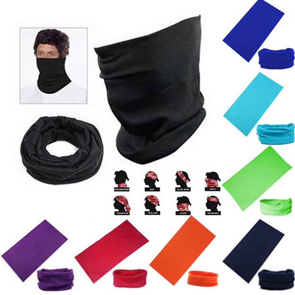 Multiuse Unisex Outdoor Scarf Tube Magic Bandanas Snood Headwear ...