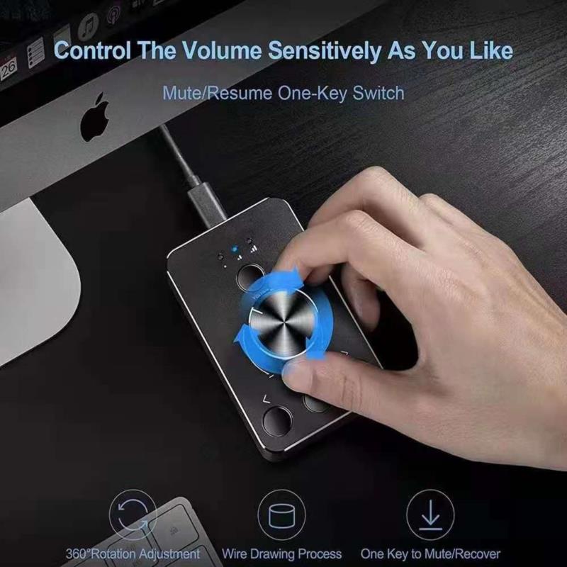 Buy Usb Volume Control Knob Speaker Controller One-Click Mute Function ...