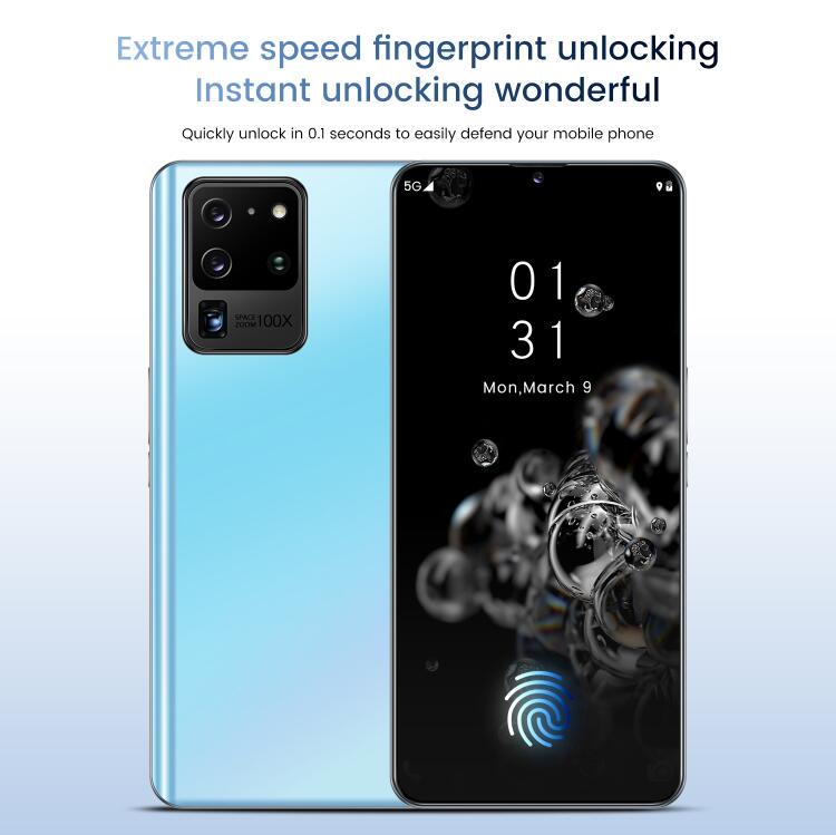 Buy D-Y 5G S20U Android10.0 Mobile Phone 8GB RAM + 256GB ROM at ...