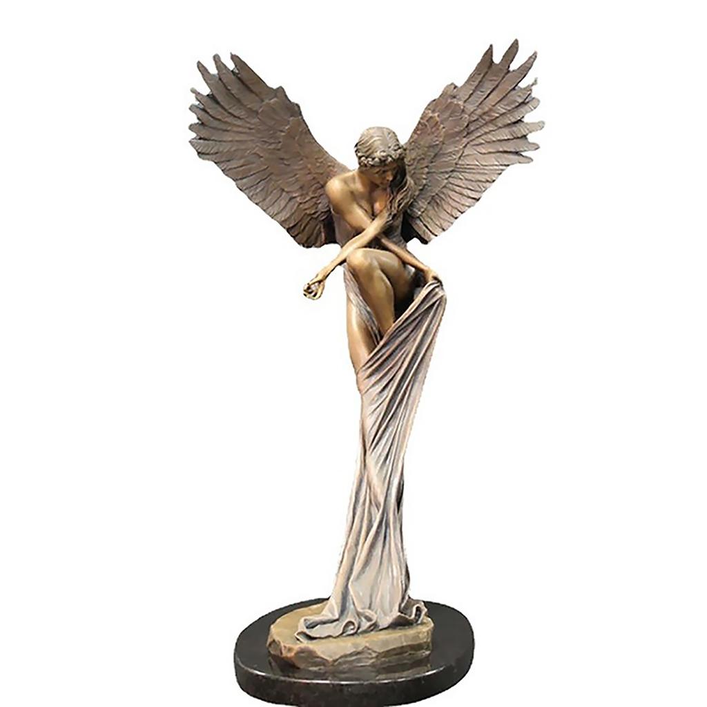 Statues Angel wings White pearl Right Wing Father's day Gift Amulet ...