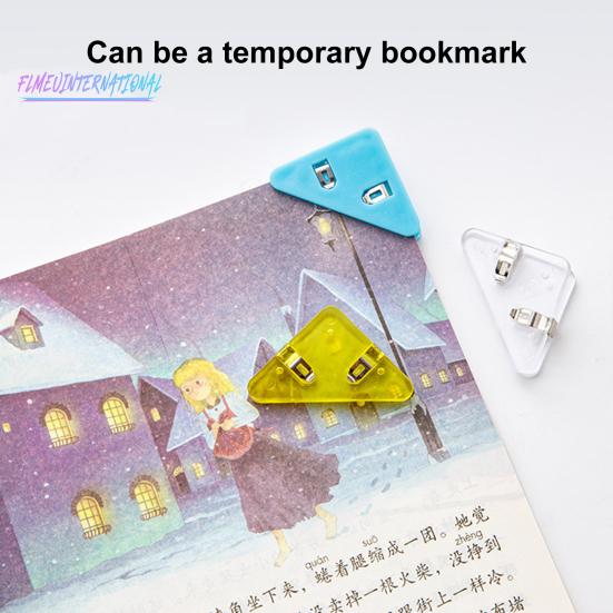 12 Pack Colorful Triangular Plastic Page Clips - Fun & Useful Binder ...