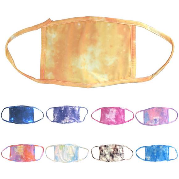 Buy Personalized Tie Dye Mask Printed Cotton Masks Unisex Half Face ...