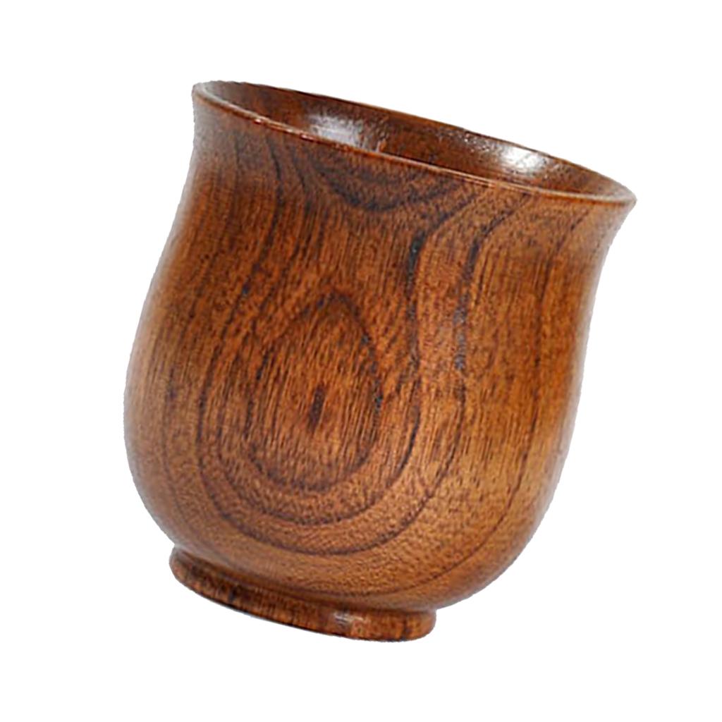 Small Wooden Cup Handmade Natural Wood Coffee Tea Beer Juice Milk Mug ...