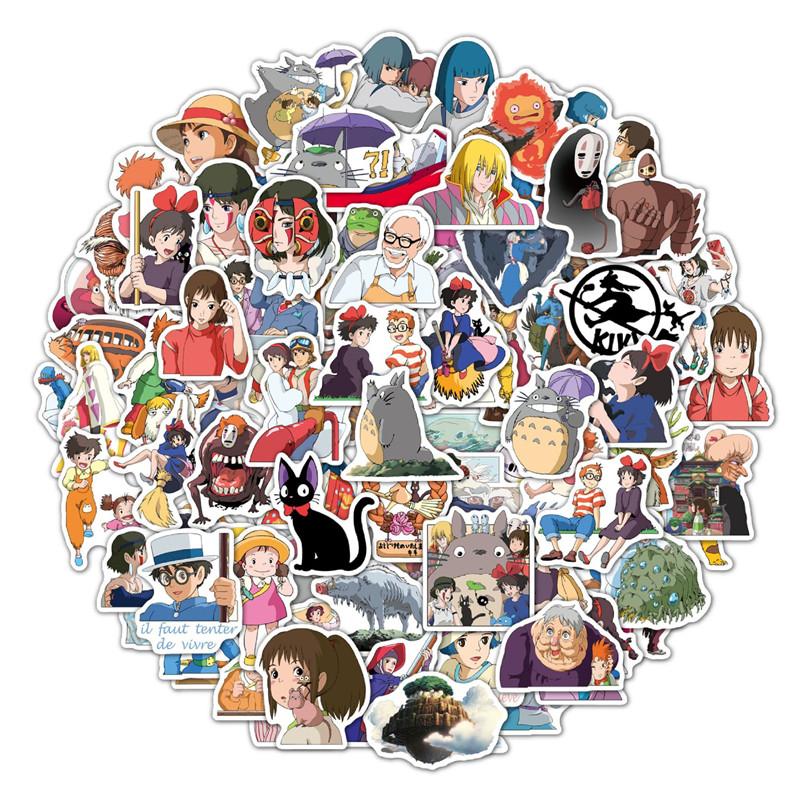 25/50Pcs Miyazaki Hayao Series Mononoke Stickers Princess For Skate ...
