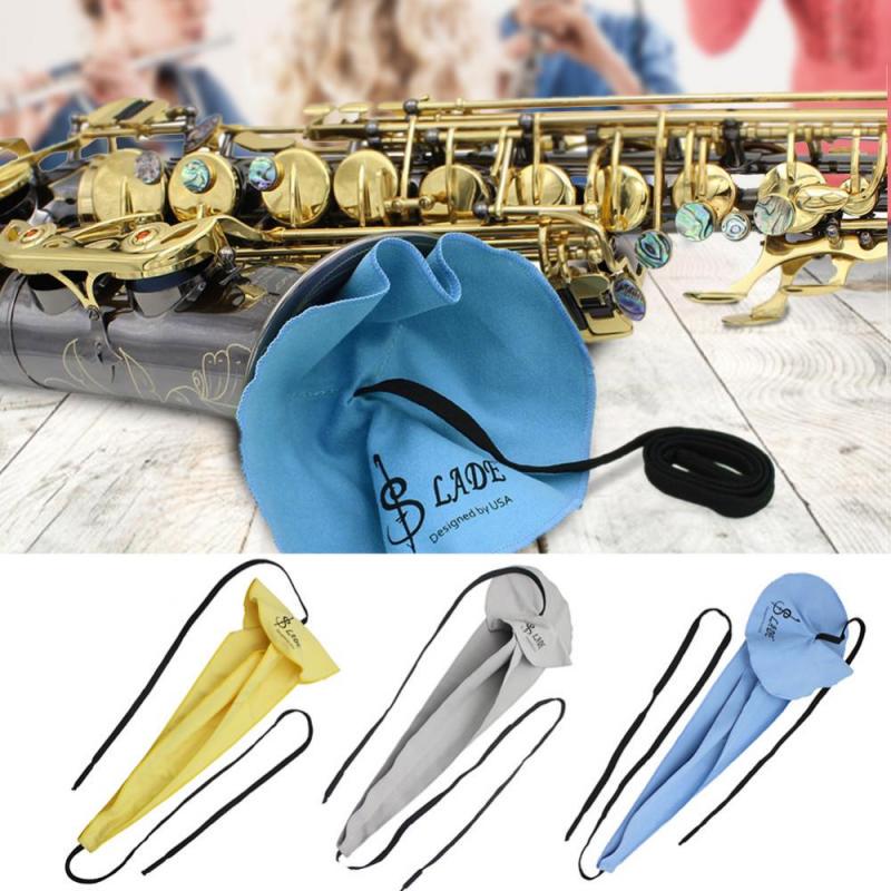 Buy 3Colors LADE Durable Saxophone Sax Clarinet Cleaning Cloth Tool for ...