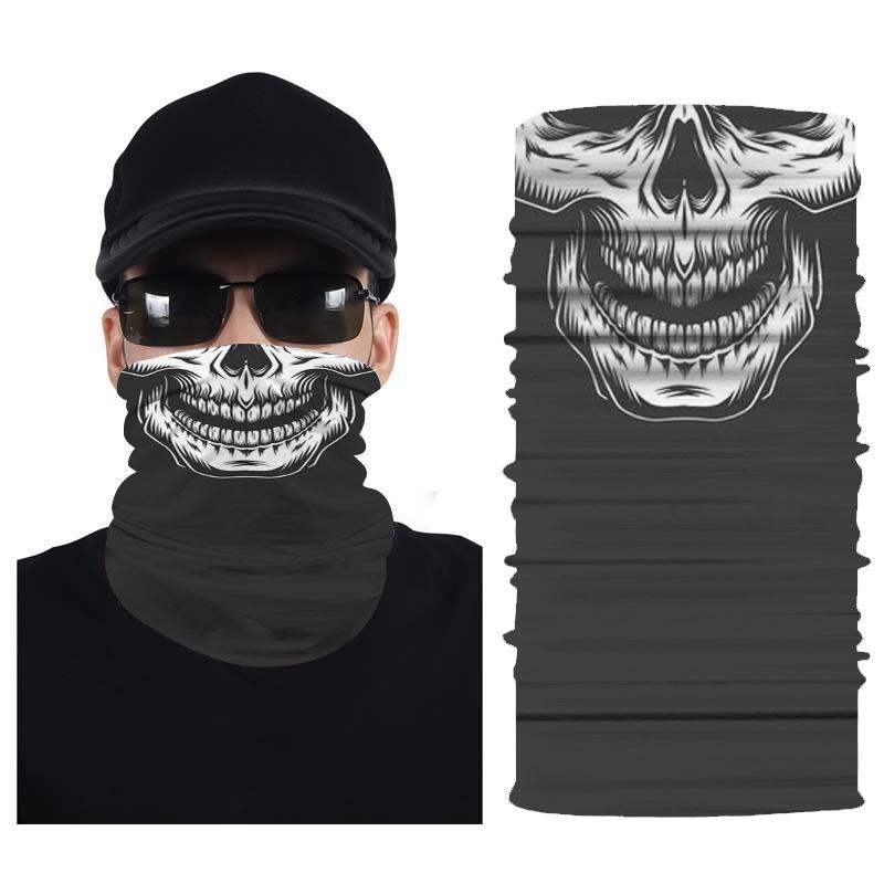 Buy Creative Pattern Clown Skull Polyester Half Face Mask Handkerchief ...