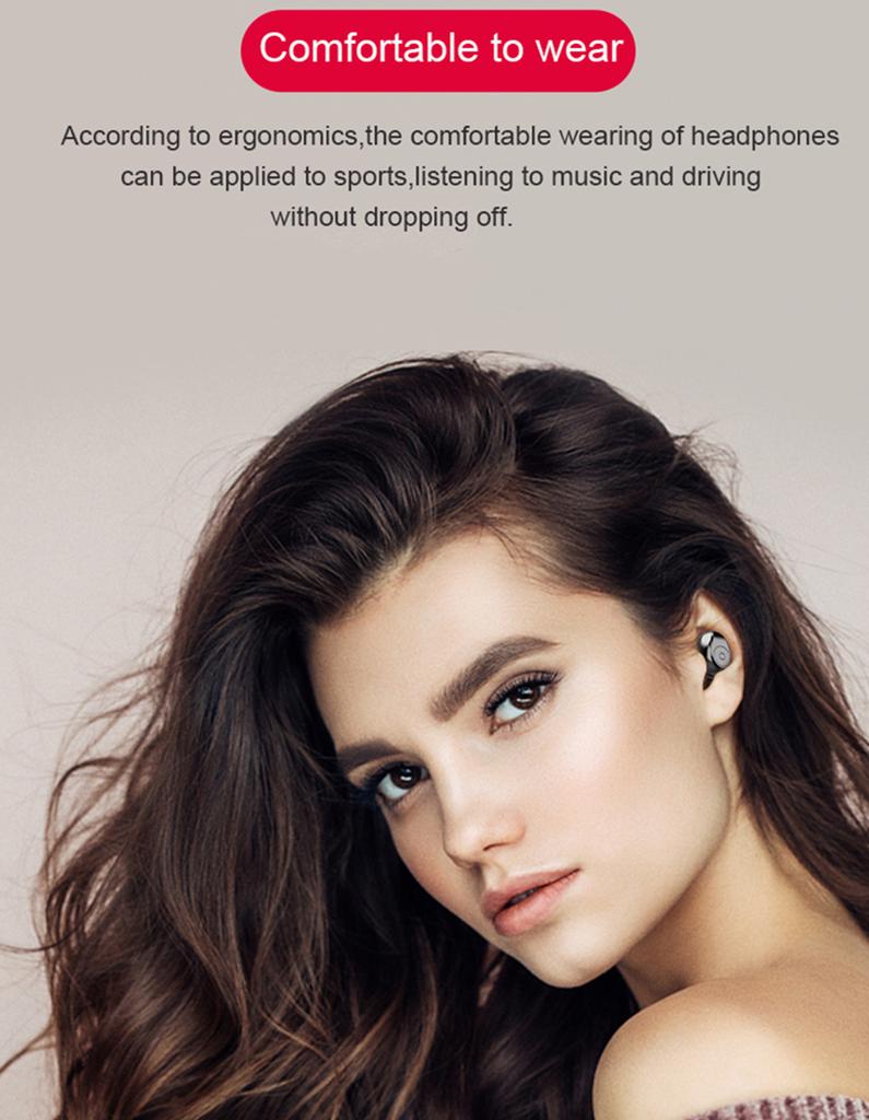 Buy F9 TWS Bluetooth 5.0 Headphone LED Power Display Wireless Hifi ...