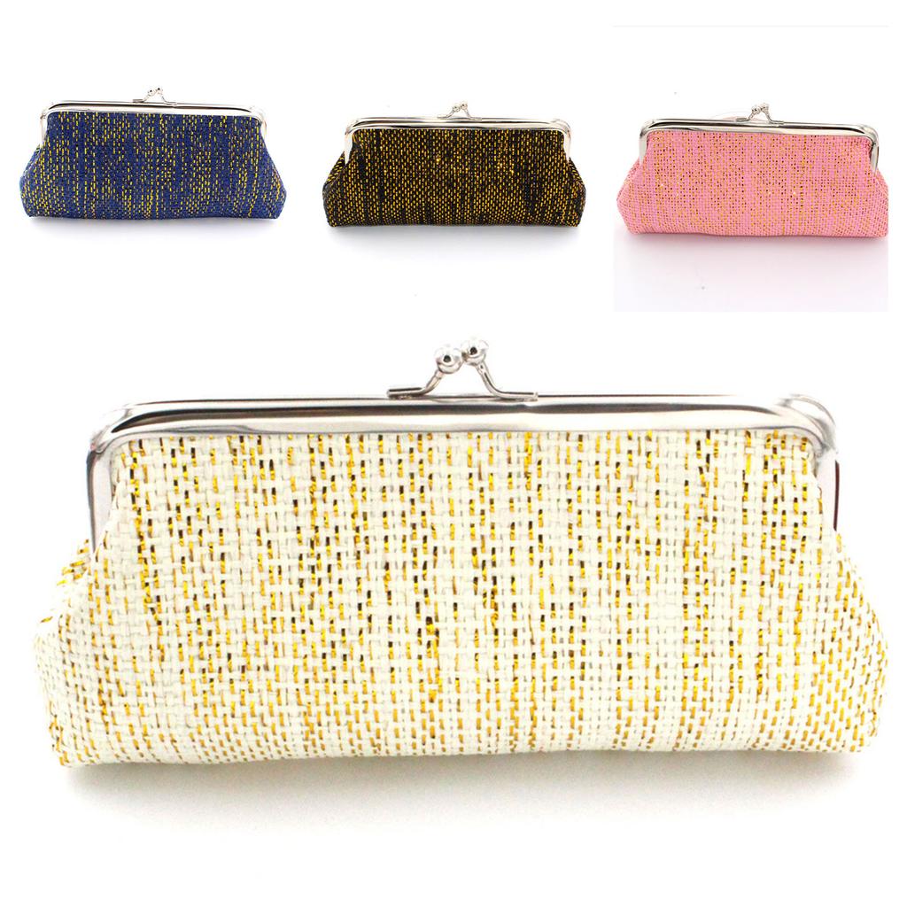 Cumpără Coin Purse Glitter Striped Pouch Kiss-Lock Clasp Closure Change ...
