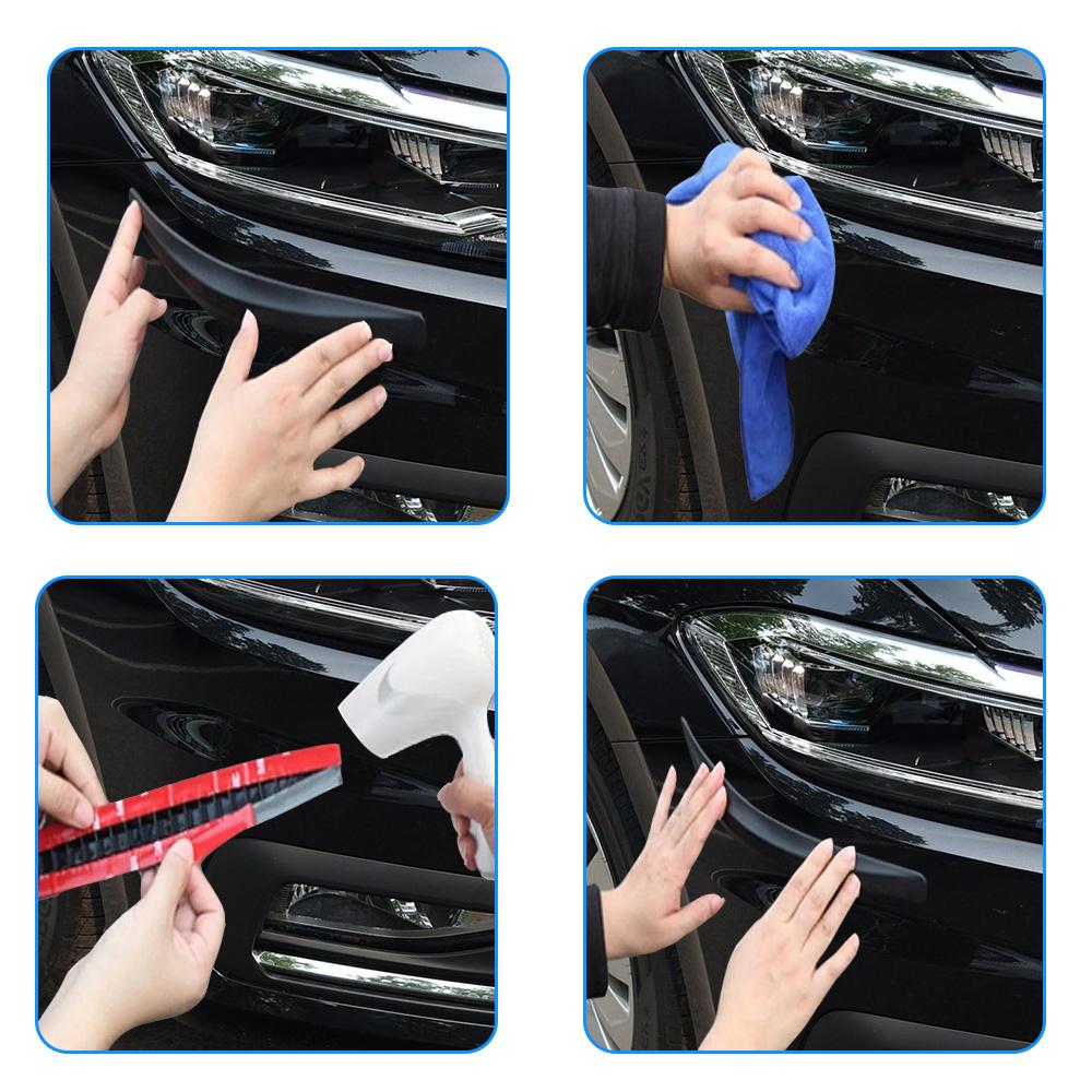 Cheap 2 Pcs/Set Car Anti-Scratch Strips Sticker Front/Rear Bumper Anti ...