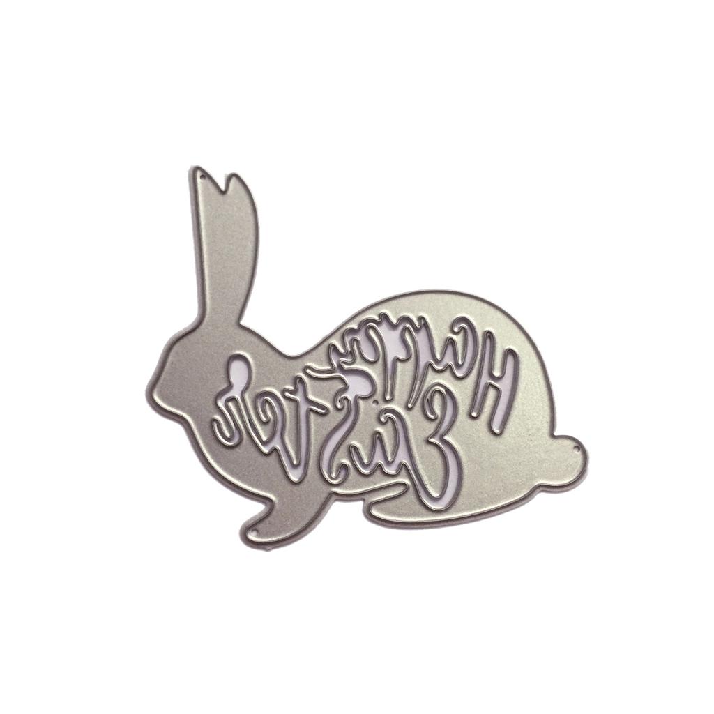Buy Rabbit Metal Cutting Dies Stencil DIY Scrapbooking Album Stamp ...