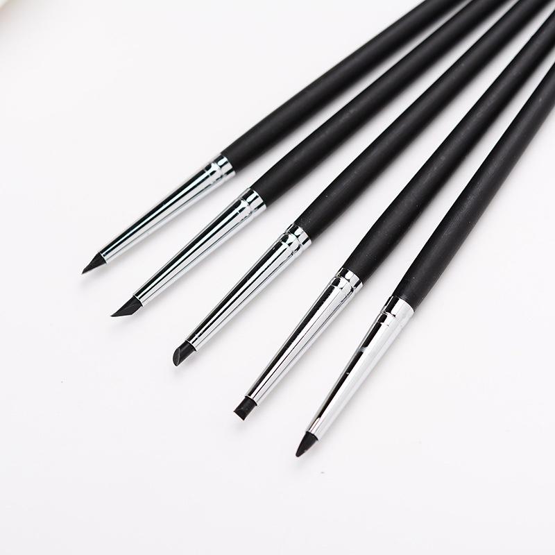 Buy Small Soft Head Silicone Pen Rubber Pen 5 Pieces Set Pottery Clay ...