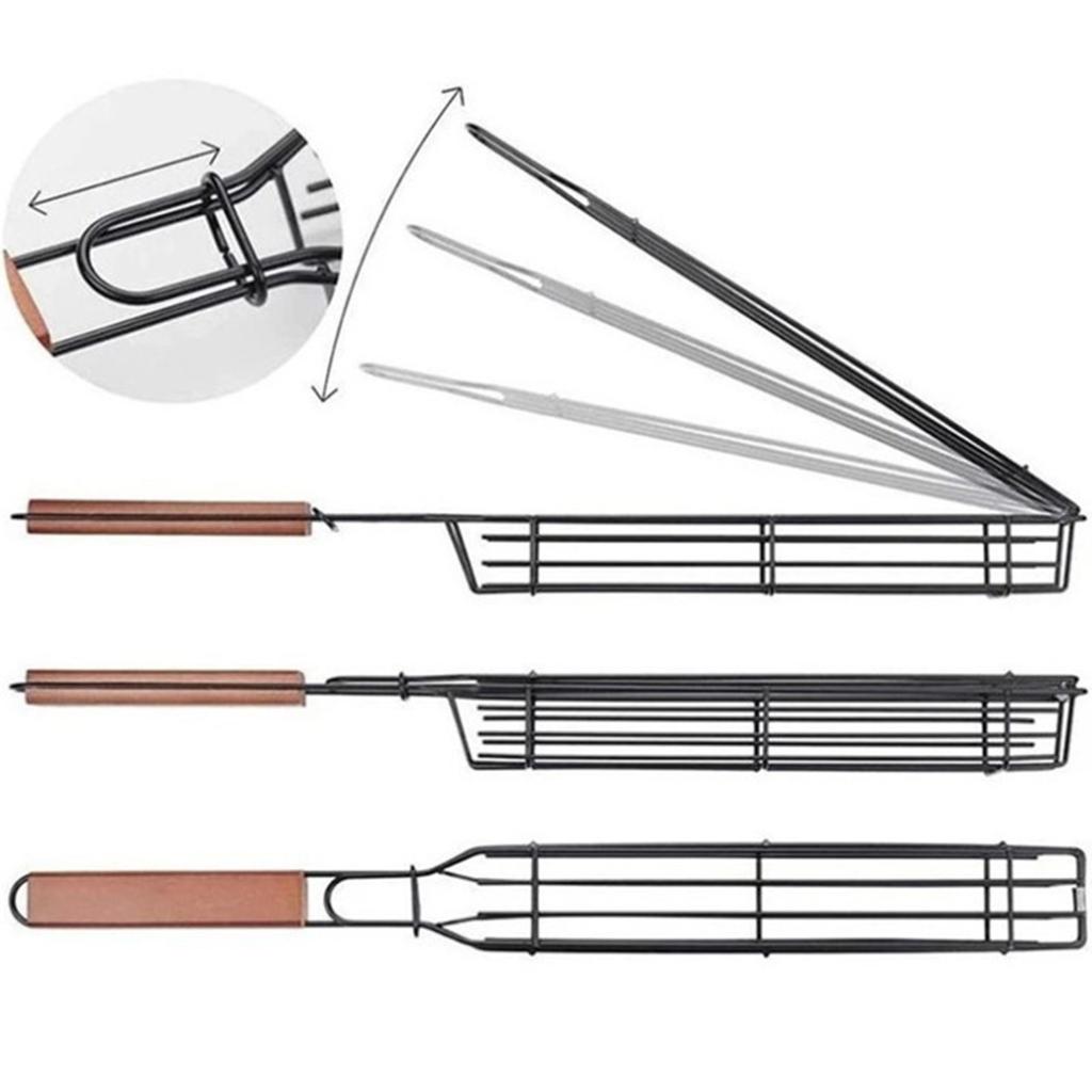 Cheap Barbecue Mesh Clip Stainless Steel Densified Meat And Vegetable ...