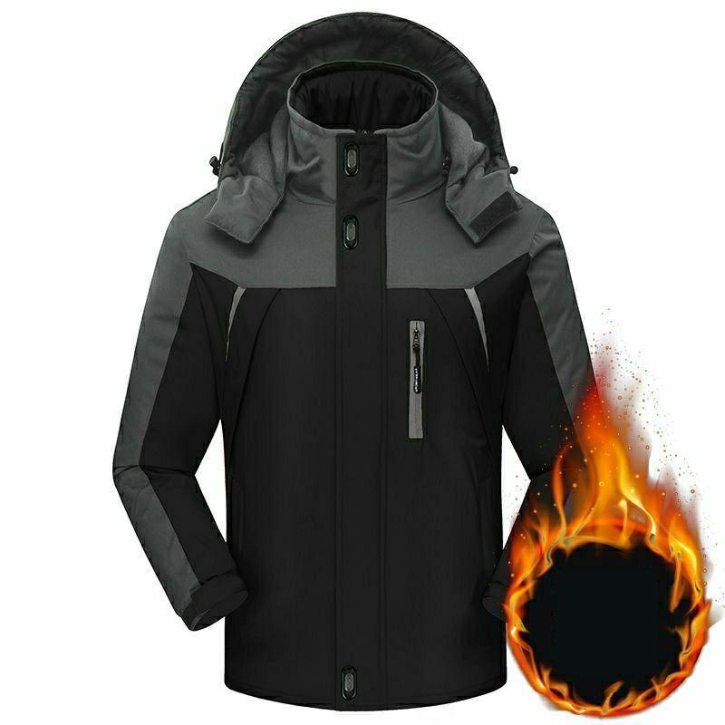 Buy Fashion Men's Cotton-padded Jacket Plus Velvet Thickening Anti ...