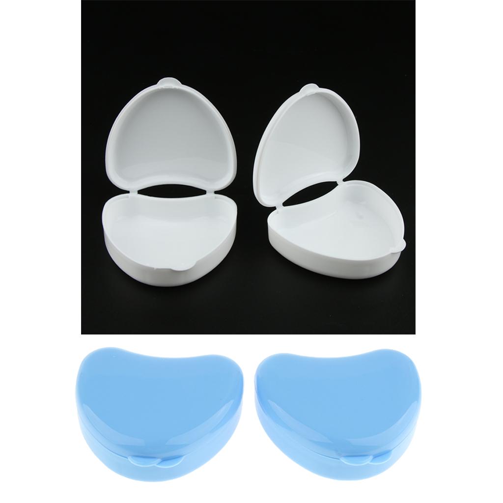 Buy 4 Pcs Mouth Guard Case Orthodontic Retainer Box Denture Storage ...