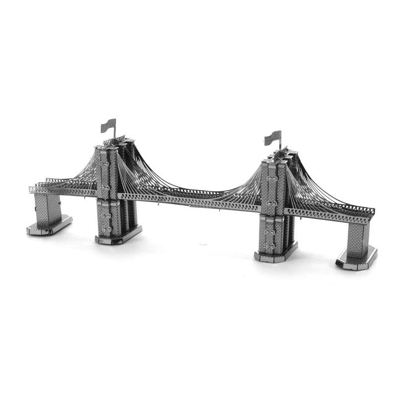 Buy Laser Cutting Stainless Steel DIY Brooklyn Bridge Gift Adult Puzzle ...