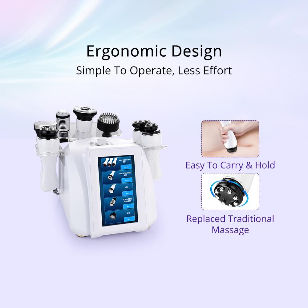 8 in 1 Ultrasonic 40K Cavitation 3D RF Vacuum Slimming Face Lifting ...