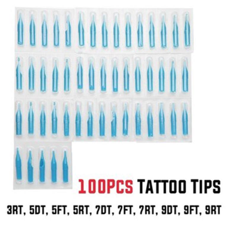Buy Mayitr 100pcs Disposable Mixed Sterile Tattoo Nozzle Tips Kit Set Needle Tube Blue at ...