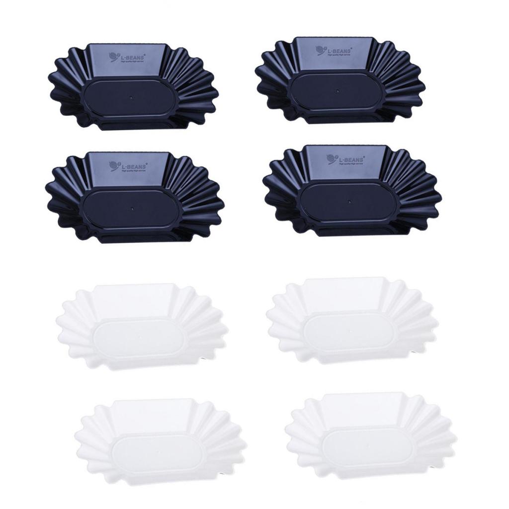 Buy Plastic Plate Snack Serving Tray Oval Coffee Bean Tray Coffee ...