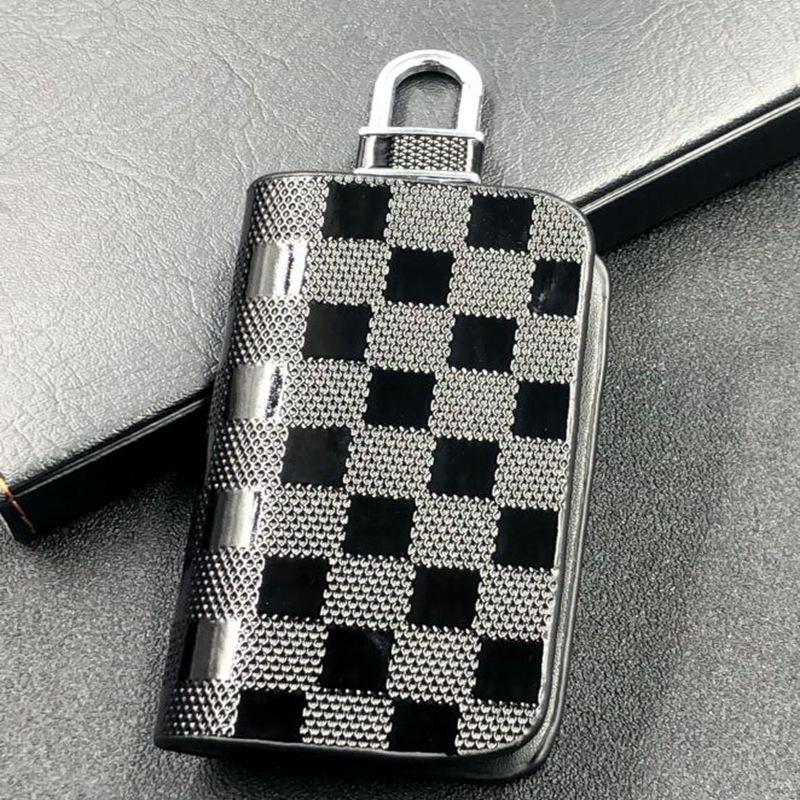 Buy PU skin Key Wallet Men Women Car Key Bag Multi Function Key Case ...
