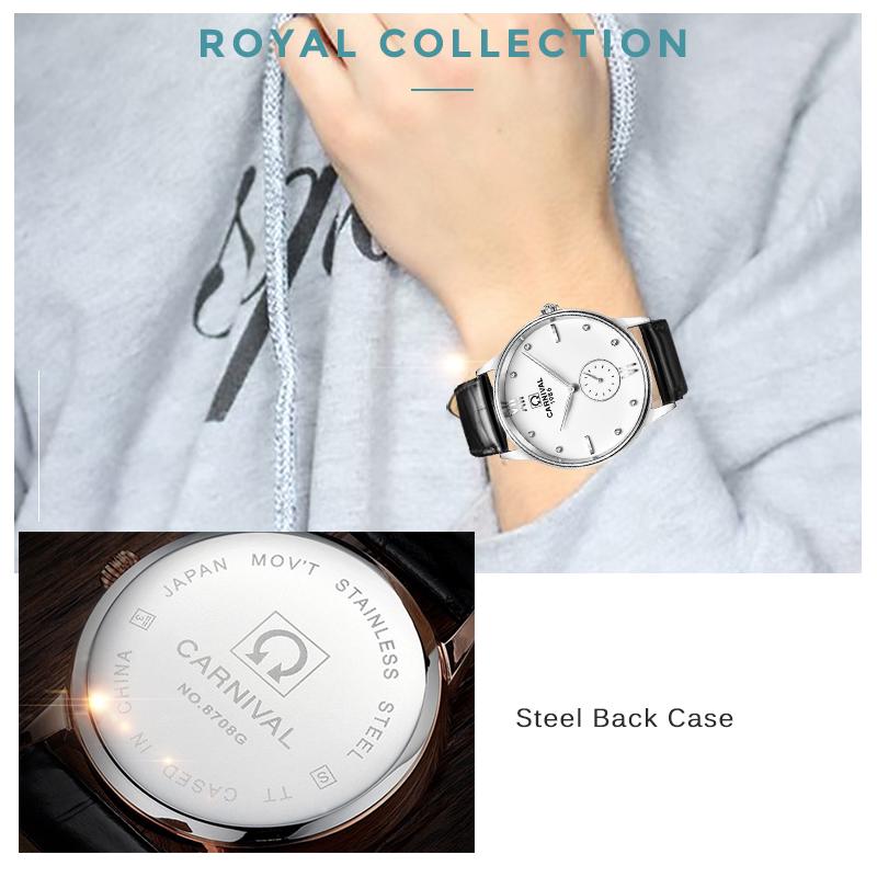 Buy Small Second Dial Watch Men Watches Luxury Quartz Watch Leather ...