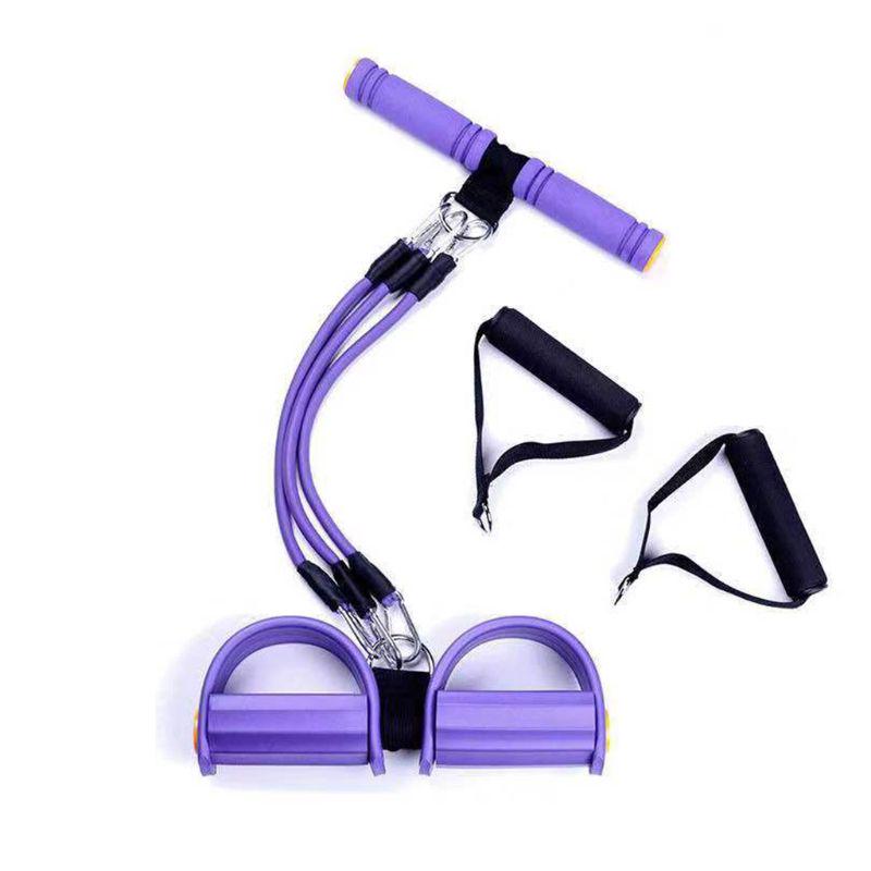Multifunction Fitness Pedal Exerciser Sit-up Exercise Band Elastic Pull ...