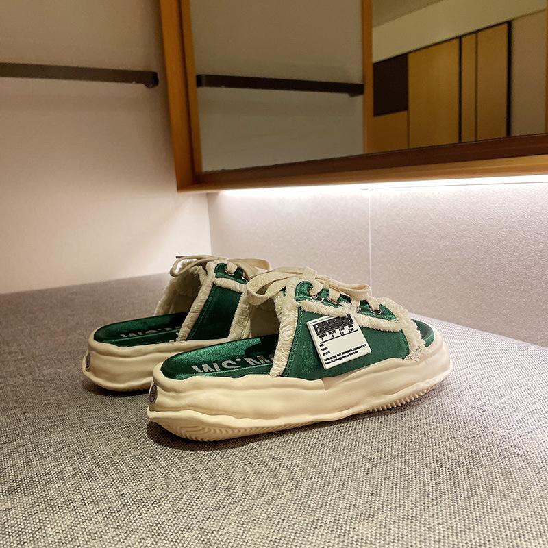 Buy Dissolve Thick Canvas Sandals and Wear Damp Shoes Outside at ...