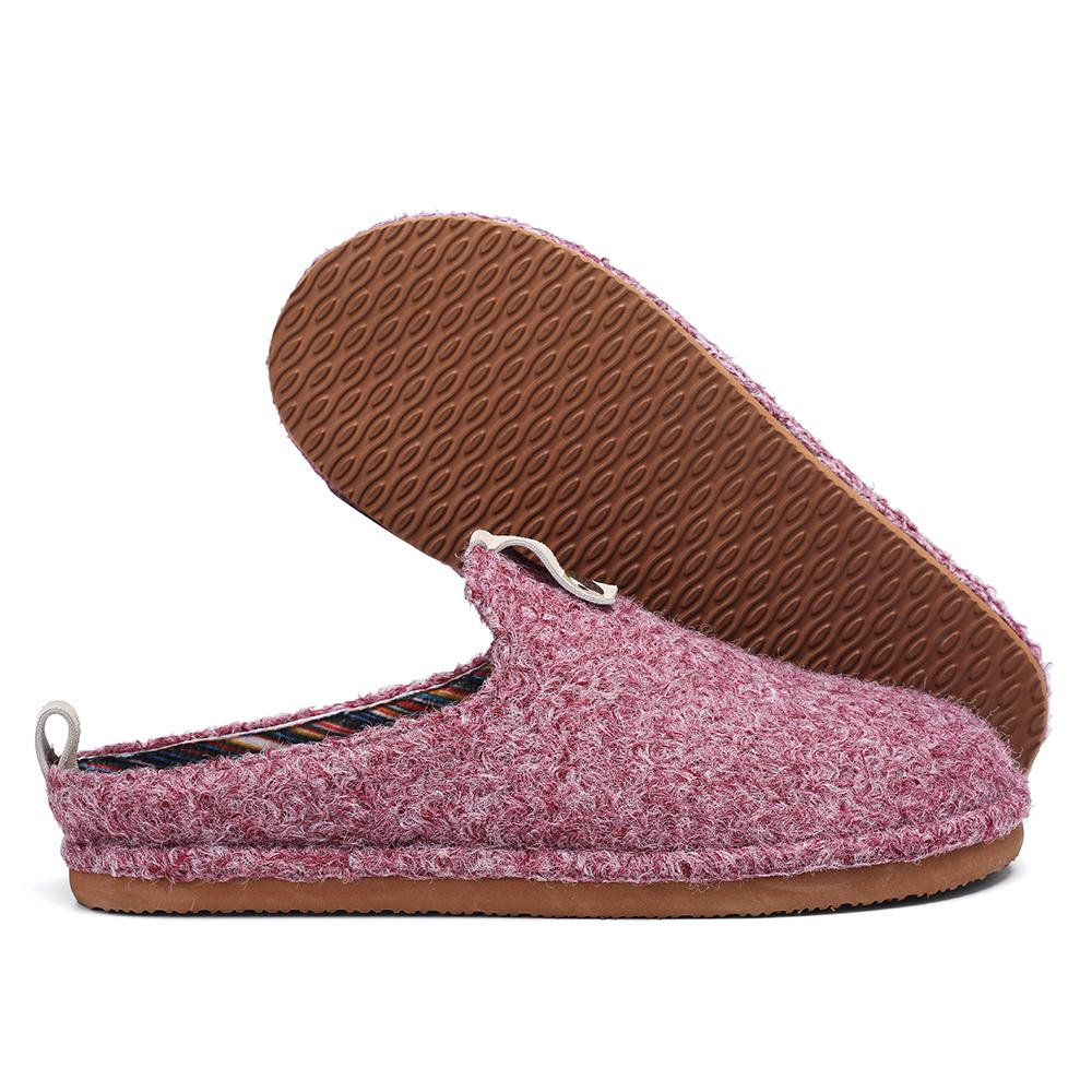 Buy SOCOFY Women Solid Color Home Slippers Metal Buckle Cotton Slip On ...