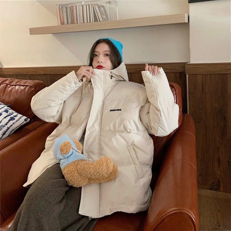 Buy Short Fashion Winter Padded Hooded Cotton Padded Jacket Women's ...