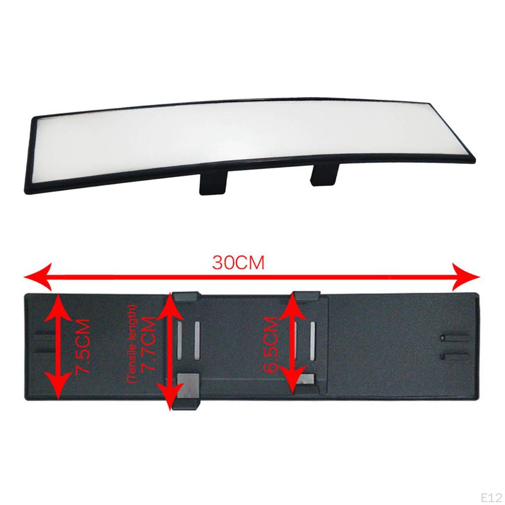 Buy Auto Rear View Mirror, Wide Angle Panoramic Curved Mirror Fit for ...