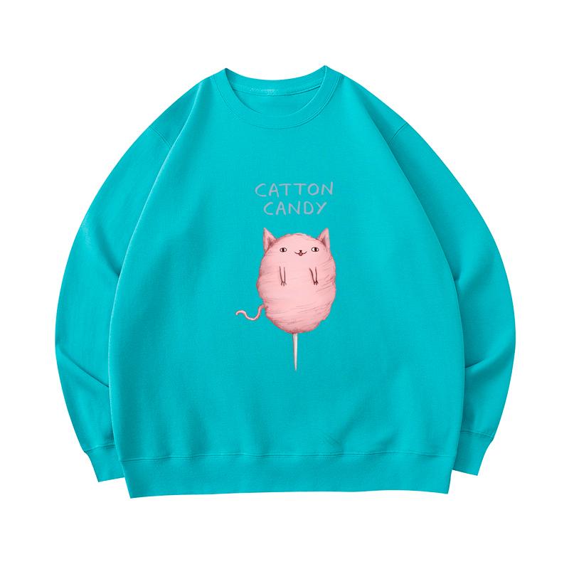 Cheap Men's 300 GSM 100% Cotton Sweatshirt Catton Candy Print Street ...