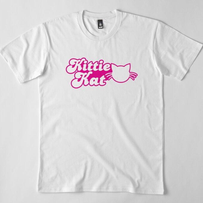 Buy Men Premium Cotton T-Shirt KITTIE KAT Kitten Cute Print Tees Funny ...