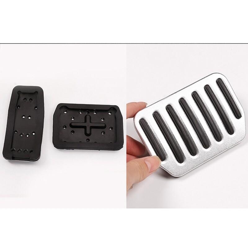 Buy 3Pcs Aluminum Alloy Brake Pedal + Accelerator Pedal + Stainless ...