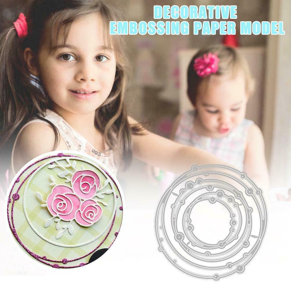 Buy 3D Irregular Line Circles Nesting Frames Metal Cutting Dies For DIY ...