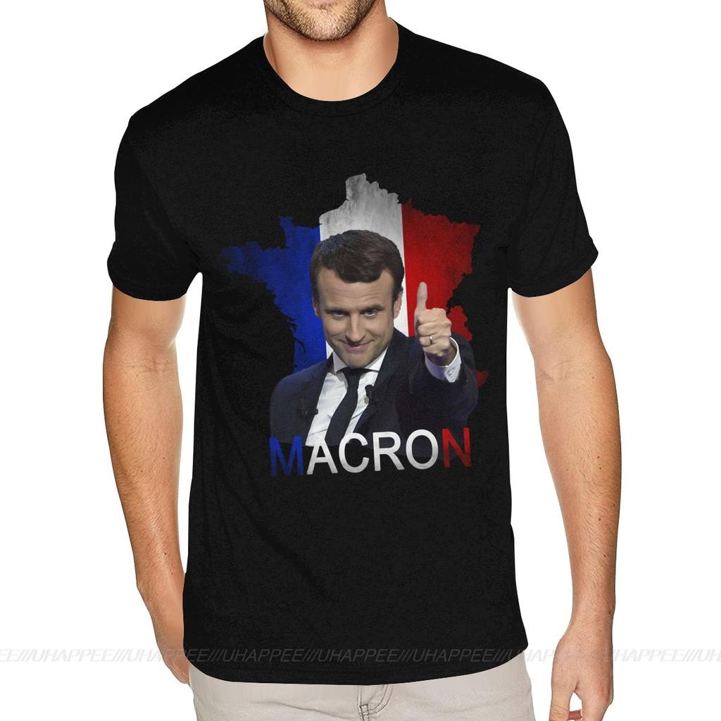 Kaufe Oversize Emmanuel Macron Tshirt Men Hip Hop Fashion Short Sleeved ...