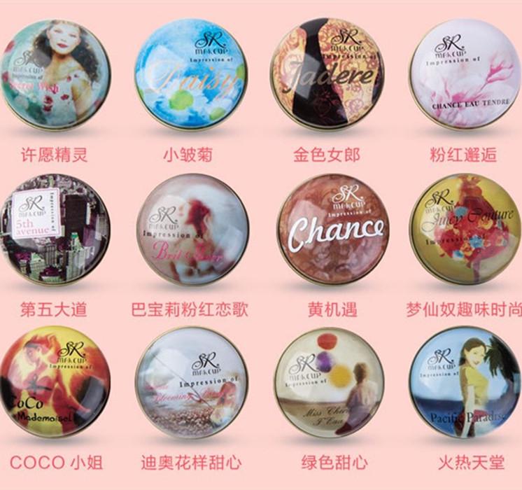 Buy 1PC 20ML Perfume Floral Portable Round Box Solid Perfume Balm Body ...