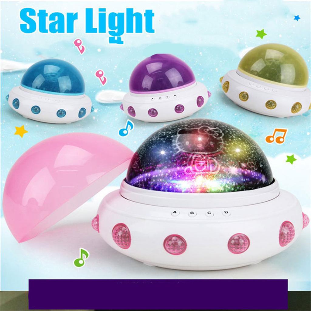 Creative UFO Starry Star Projection Night Light Romantic LED Lamp uygun ...
